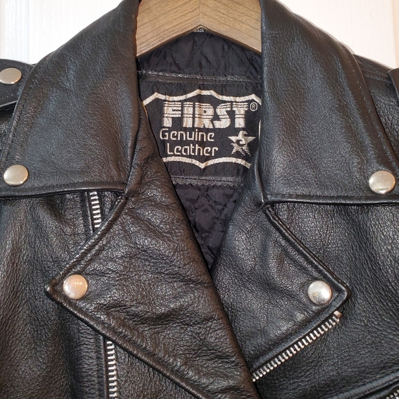 First Genuine Leather | Jackets & Coats | First Genuine Leather Biker ...